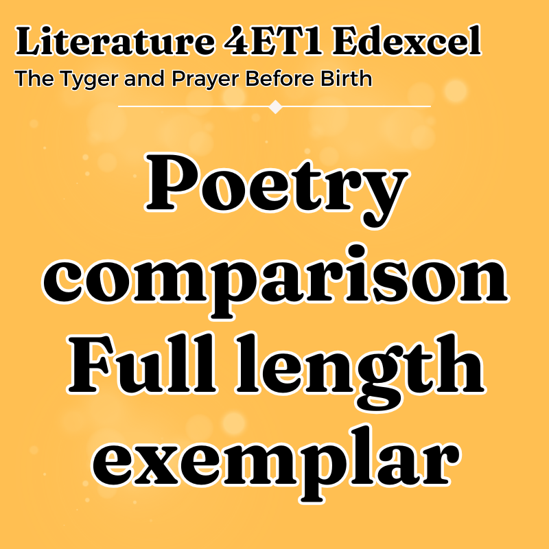 Poetry Comparison Essay for IGCSE English Literature (4ET1) - Taughtly
